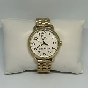 Unbranded | Accessories | Coach Ca9t3436womens Gold Stainless Steel ...